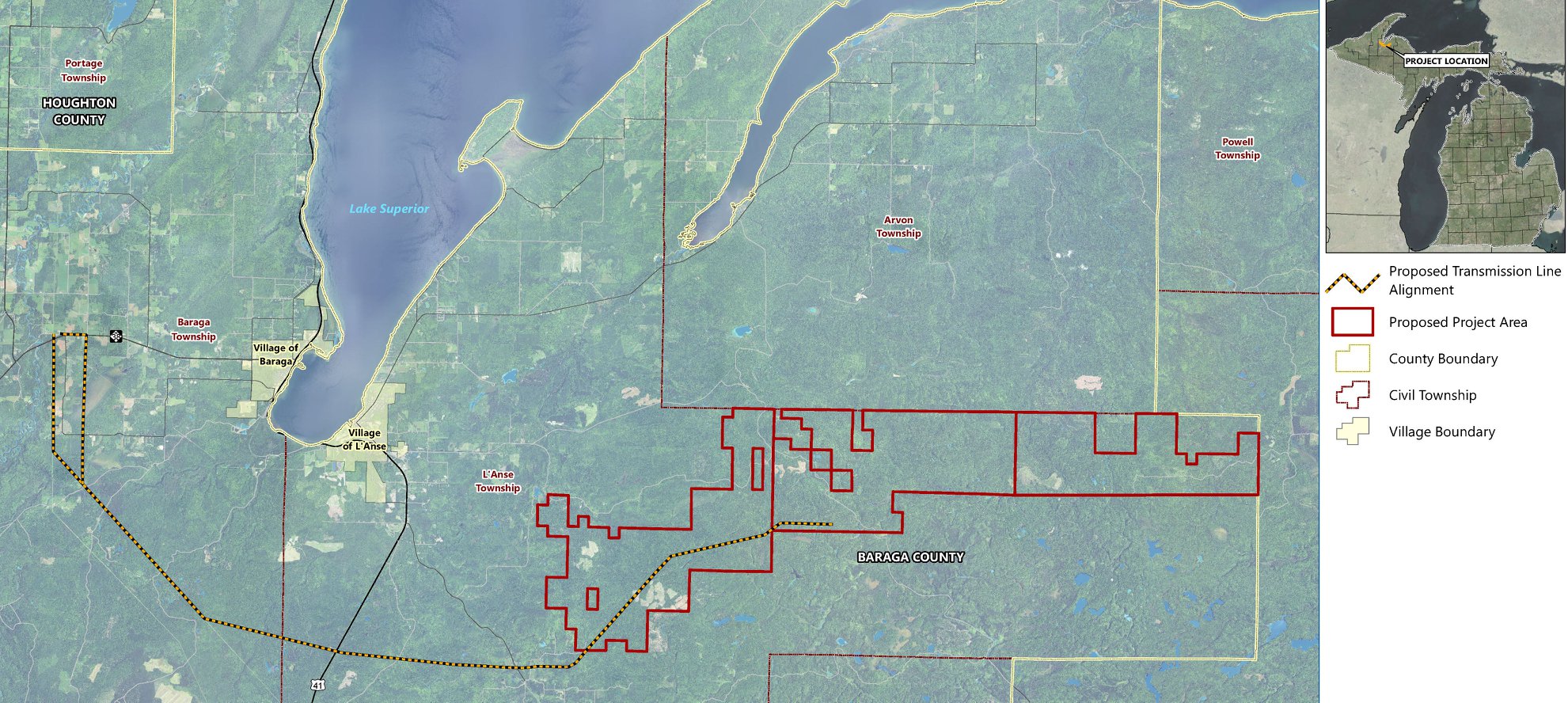 Project Location Maps – Save The Huron Mountains